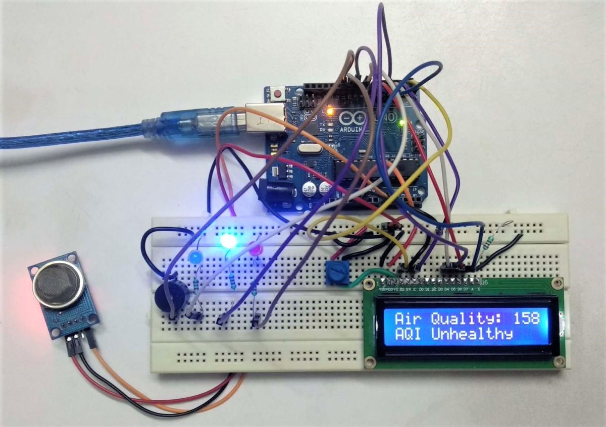 Air Pollution Monitoring And Alert System Using Arduino And Mq135