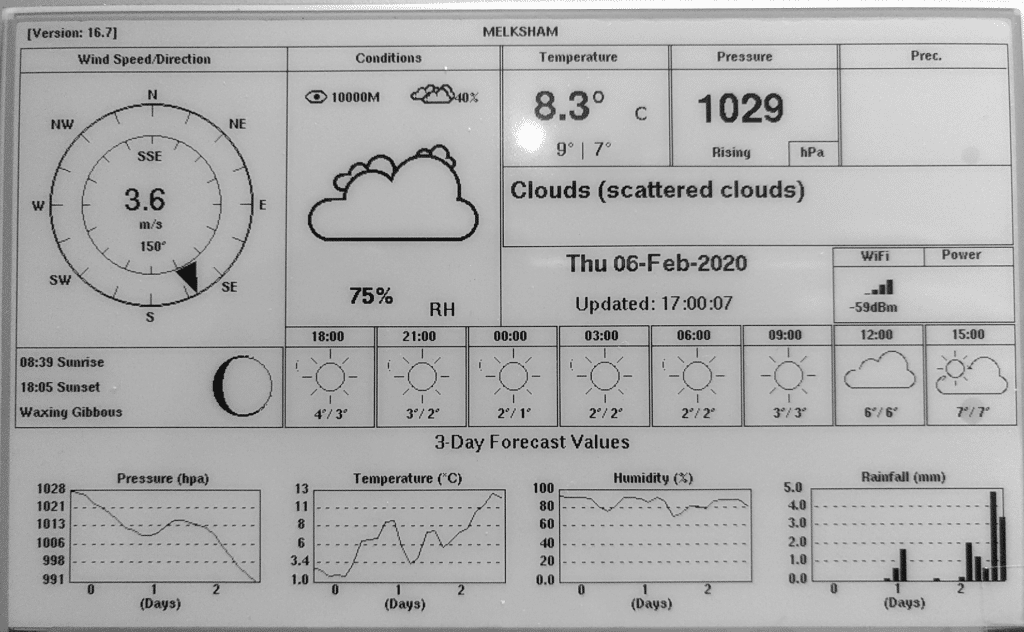Weather Station on e-Paper Display
